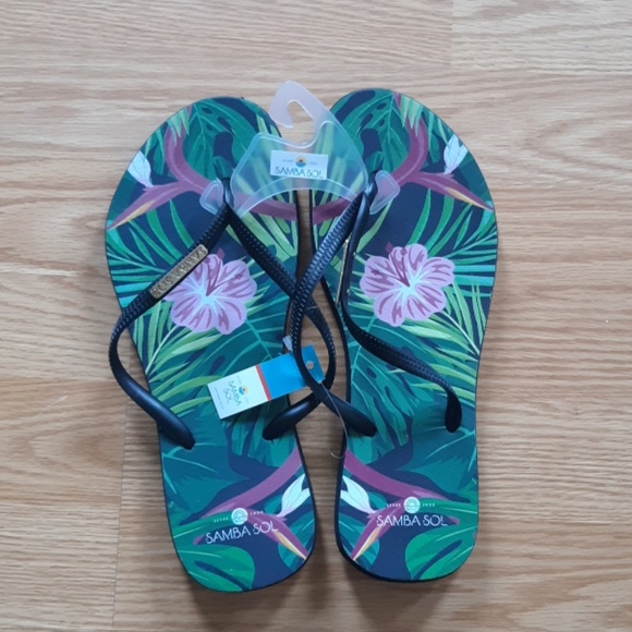Shoes | Samba Sol Palm Flip Flops | Poshmark